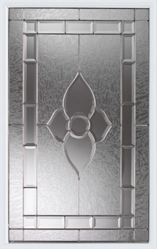 SF611P 1-Panel Smooth Fiberglass Exterior Door with Half-Lite Door Lite ...