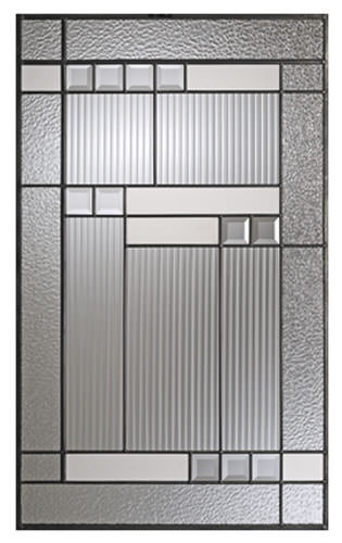 SF611P 1-Panel Smooth Fiberglass Exterior Door with Half-Lite Door Lite ...