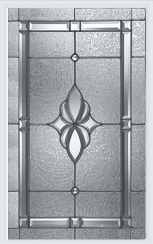 SF61 2-Panel Smooth Fiberglass Exterior Door with Half-Lite Door Lite ...