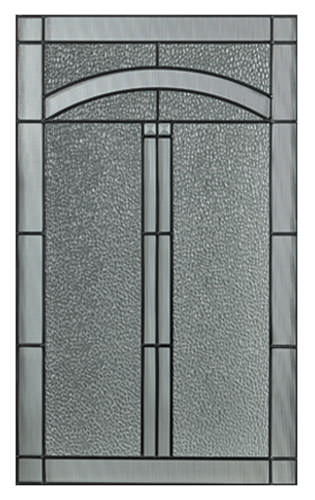 SF61 2-Panel Smooth Fiberglass Exterior Door with Half-Lite Door Lite ...