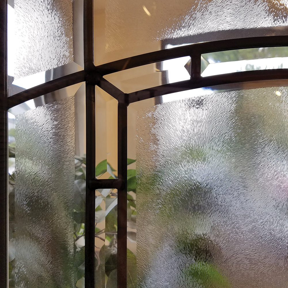 SF611P 1-Panel Smooth Fiberglass Exterior Door with Half-Lite Door Lite ...