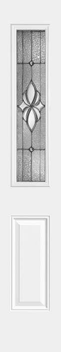 CSL1NIA 1-Panel Steel Exterior Sidelite with Niagara Half-Lite Door ...