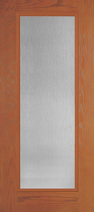 TFCHO460 Oak Grain Textured Fiberglass Exterior Door With Chord Full ...