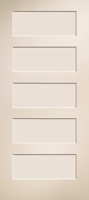 Conmore 5-Panel Shaker Molded Interior Door - CODEL Doors