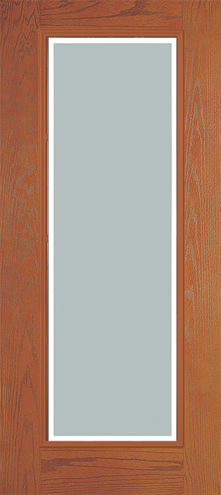 TFPER460 Oak Grain Textured Fiberglass Exterior Door With Perimeter Full-Lite Door Lite - CODEL ...