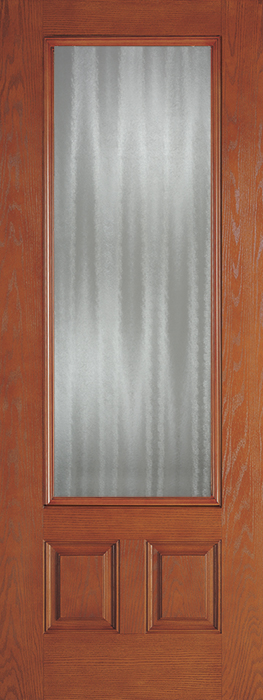 TFSAB46080 2-Panel 8/0 Oak Grain Textured Fiberglass Exterior Door With ...
