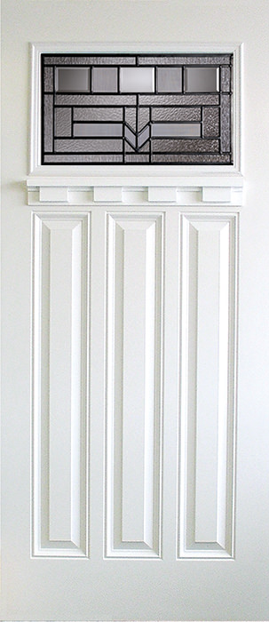 SFROY200 Craftsman Smooth Fiberglass Exterior Door with Royston Door ...