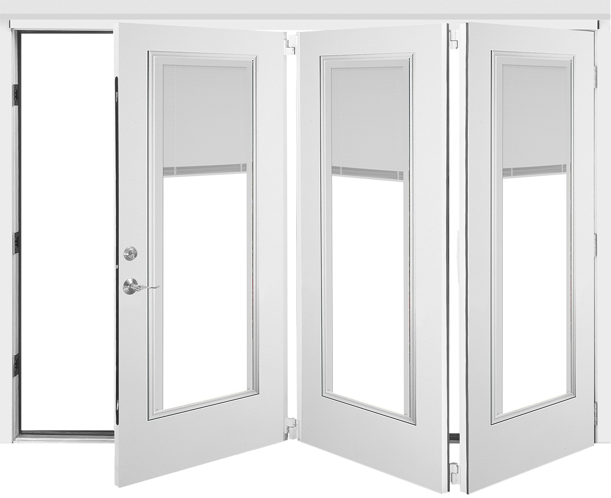 SF20FMB90 Smooth Fiberglass Flush Glazed Mira Vista Folding Door ...